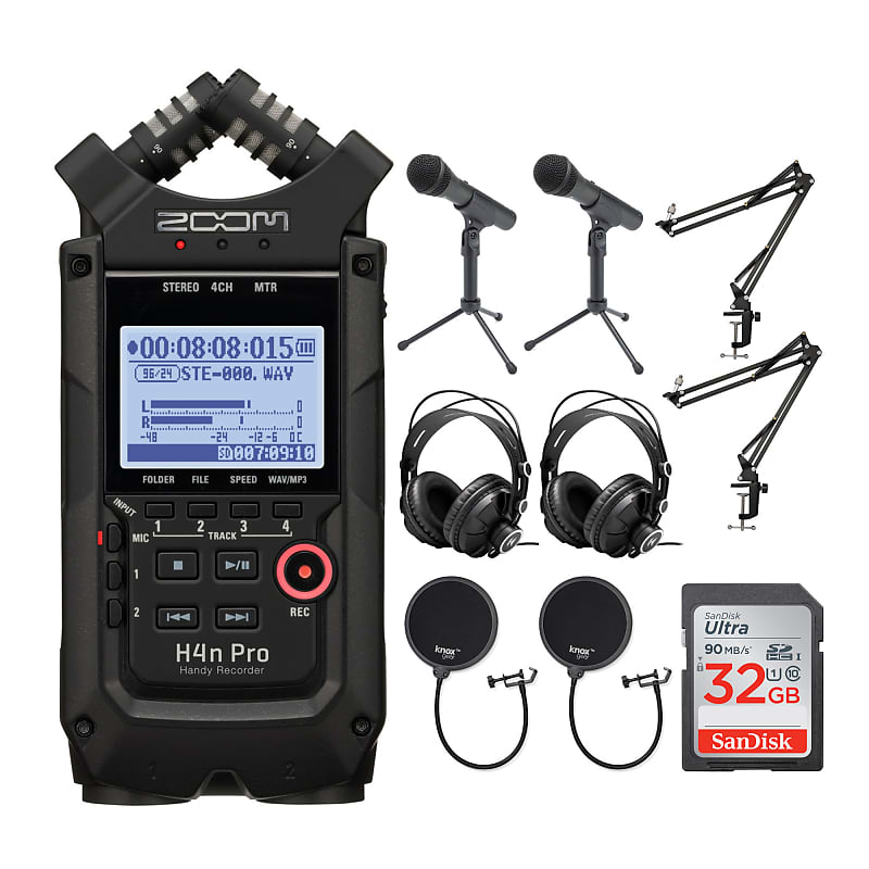 Zoom H4n Pro 4-Input / 4-Track Portable Handy Recorder with | Reverb