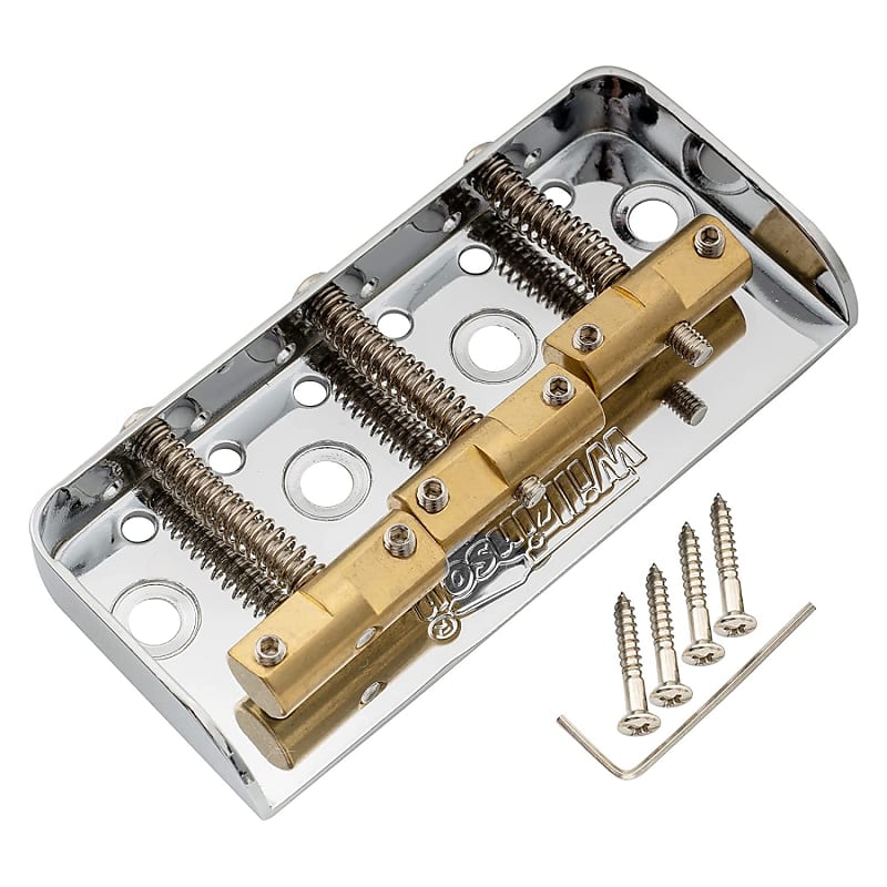Wilkinson Short Ashtray Telecaster Bridge Chrome Brass | Reverb