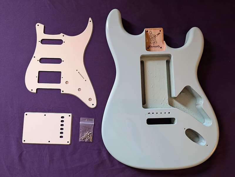 Warmoth Stratocaster Body 2021 - Sonic Blue Gloss Finish | Reverb