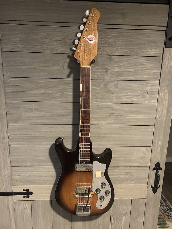 Teisco Del Ray ET-220 Electric Guitar Gold Foils 60s Sunburst | Reverb