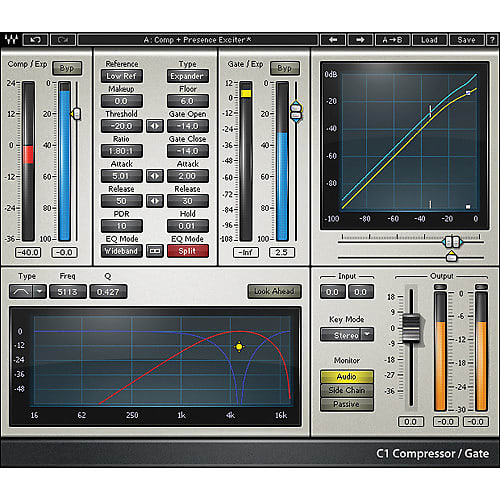 Waves C1 Compressor - Dynamics Plug-In (Native/SoundGrid, | Reverb