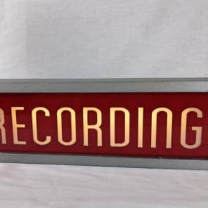 RECORDING Warning Light - Metallic/Red | Reverb