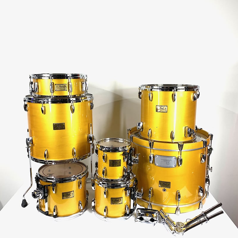 Pearl Masters Studio BRX - Antique Gold Lacquer 7 Piece Shell | Reverb
