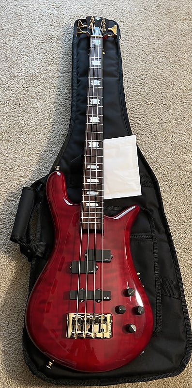 2009 Spector Euro 4 LX Trans Red w/Spector Gig Bag | Reverb