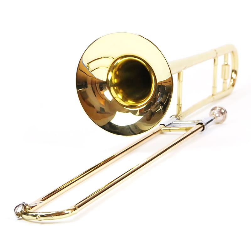 1990s Blessing Student Model Tenor Trombone Bb Brass Chrome | Reverb