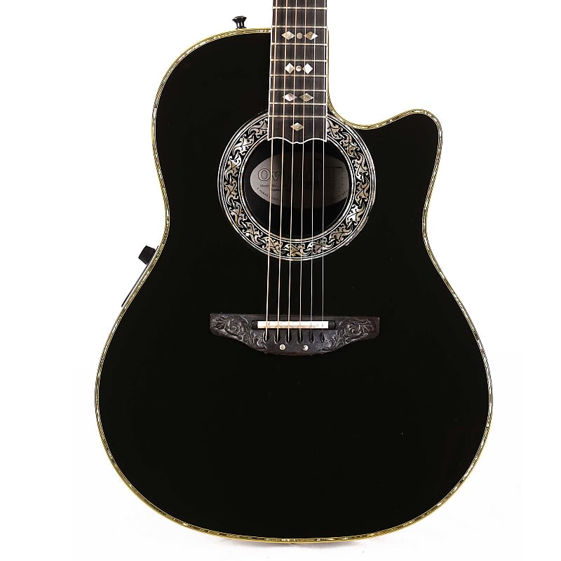 Ovation 1869 Custom Legend Acoustic-Electric Black Used | Reverb