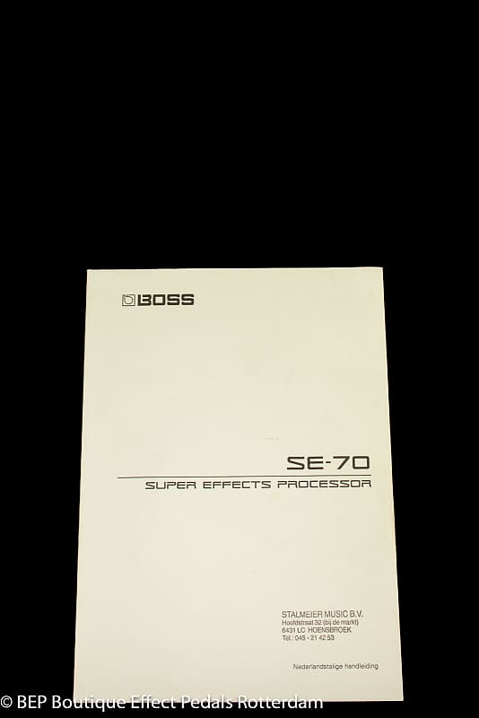Boss Pro SE-70 Super Effects Processor , Handleiding in | Reverb UK