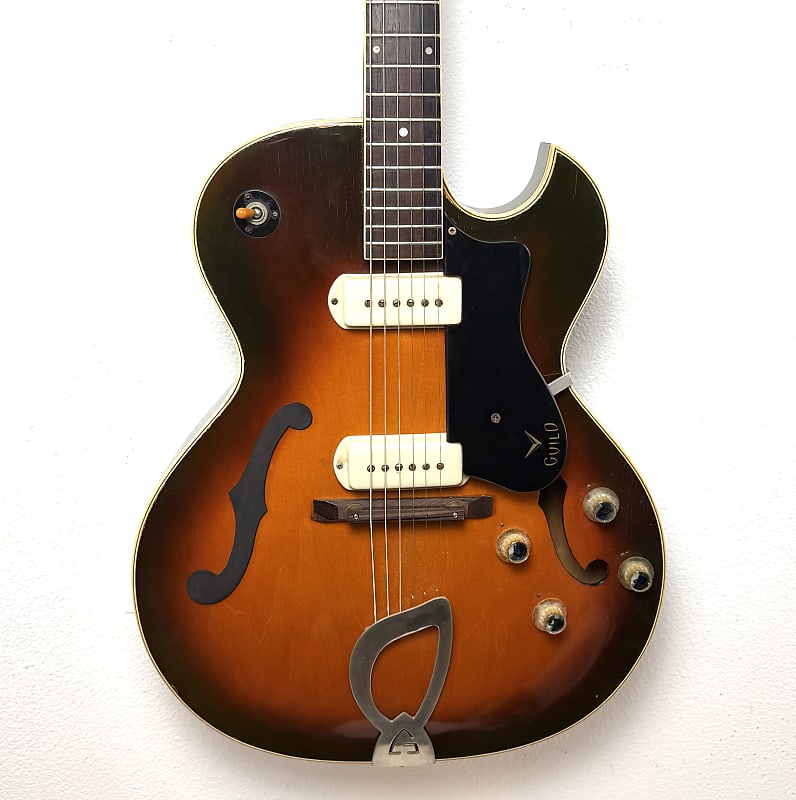 Guild T-100D Slim Jim with Original Franz P90s 1959 | Reverb