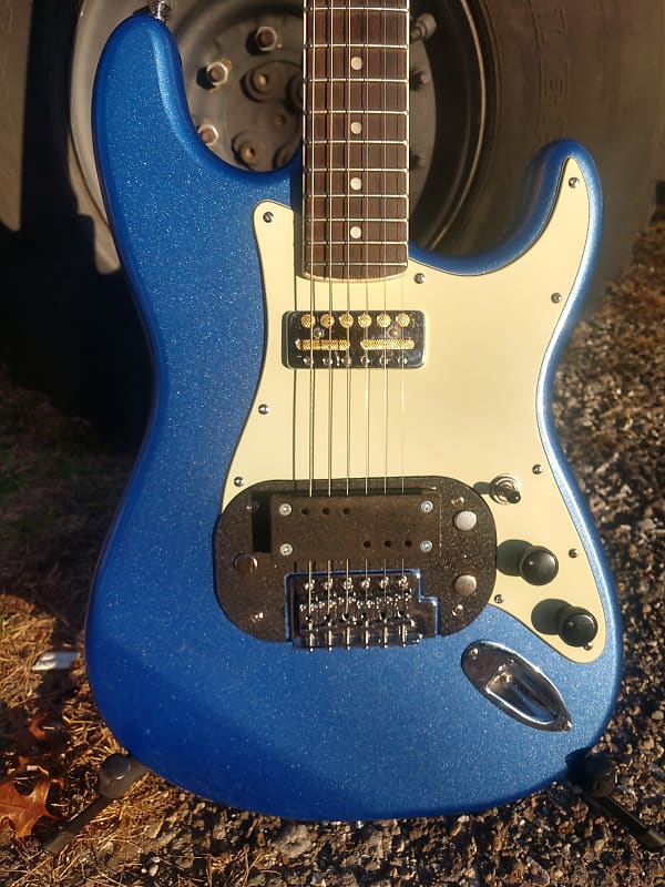Dechow Coodercaster - metallic light blue partscaster | Reverb