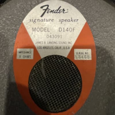 JBL D140F Fender signature speaker | Reverb