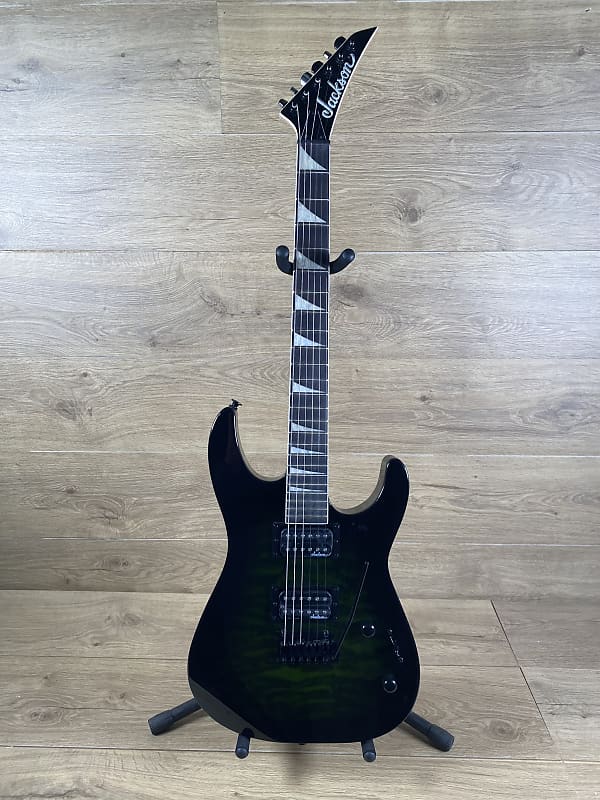 Jackson JS Series Dinky JS20 DKQ 2PT- Transparent Green | Reverb