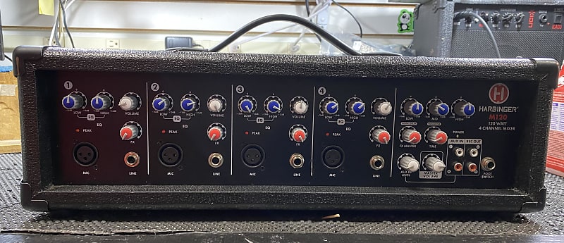 Harbinger M120 - 120 Watt 4 Channel Mixer Amp | Reverb