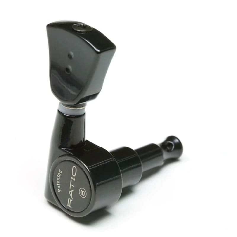 Graph Tech Ratio 3x3 2-Pin Tuners, Vintage Buttons, BLACK, | Reverb