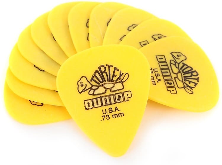 Dunlop 418P73 Tortex Standard .73mm Guitar Picks (12-Pack) | Reverb