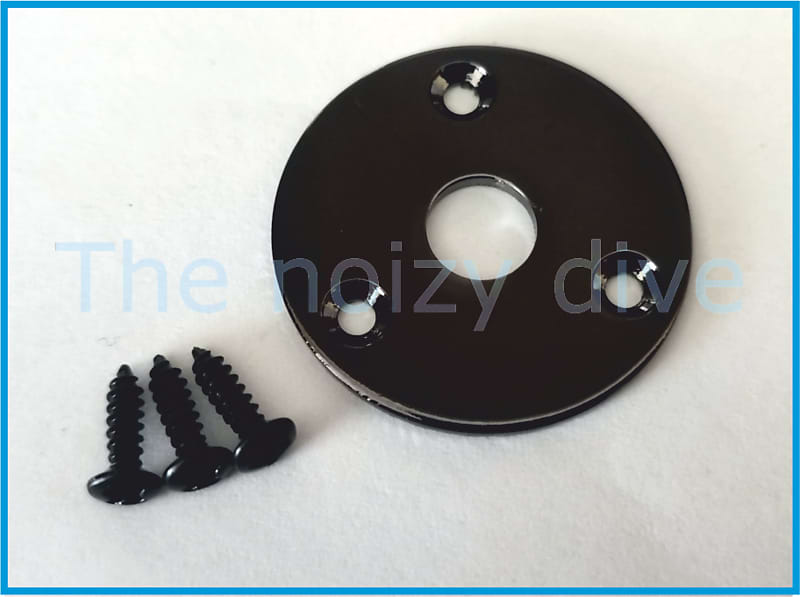 1 x Surface mounted steel jack socket plate / dish. | Reverb