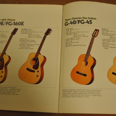 Yamaha Classic and Folk Guitars catalog, pamphlet, brochure. | Reverb