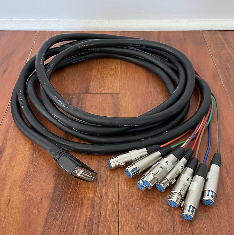 Hosa 8-channel XLR Female to DB25 Male Snake - 16' Cable | Reverb