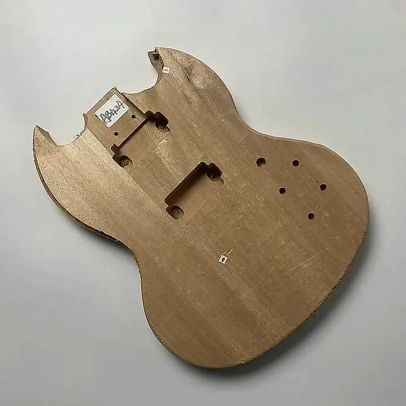 Mahogany Wood SG Style Guitar Unfinished Body DIY | Reverb Canada