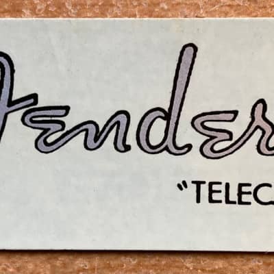 Fender Telecaster Headstock decals '52-'65 Appropriate | Reverb