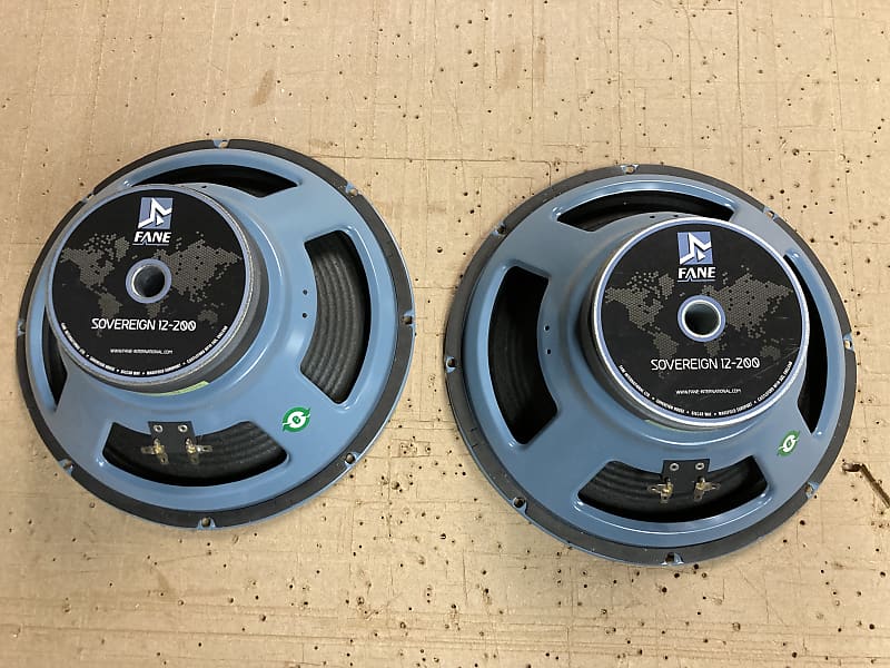 PAIR FANE SOVEREIGN 12-200 BASS / MID RANGE DRIVERS | Reverb