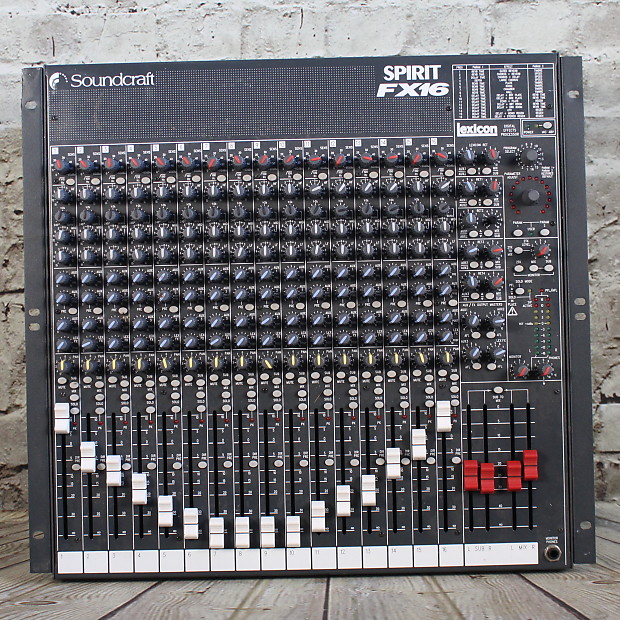 Soundcraft Spirit FX16 Mixer | Reverb