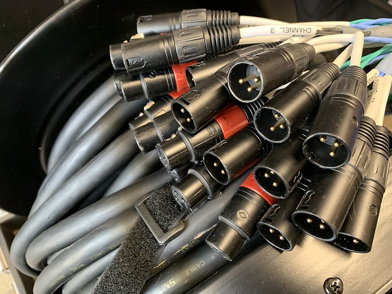 PA Audio Snake with Reel and Case. | Reverb