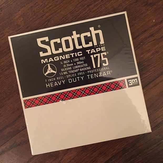 3M Scotch 175 1/4" Magnetic Tape 1200 ft. Heavy Duty Tenzar | Reverb
