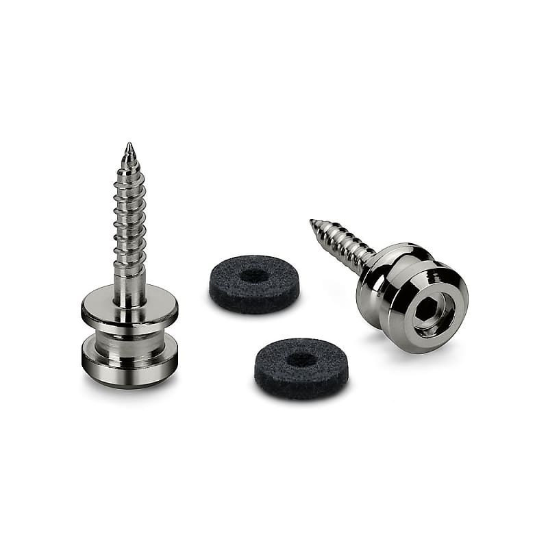 Schaller Buttons for S-Locks Strap Locks Set of 2 (Ruthenium) | Reverb