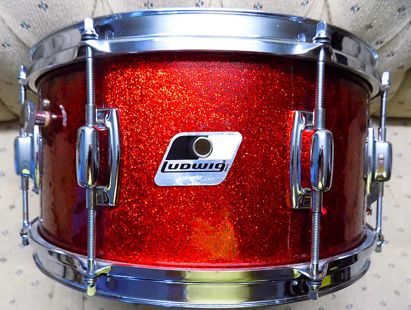 Ludwig Rocker 6.5X14' - 1980's - Red Sparkle - Excellent | Reverb