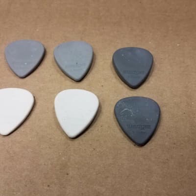 6 (six) Wedgie Rubber Guitar Picks~Sampler Set ~For Ukulele/ | Reverb