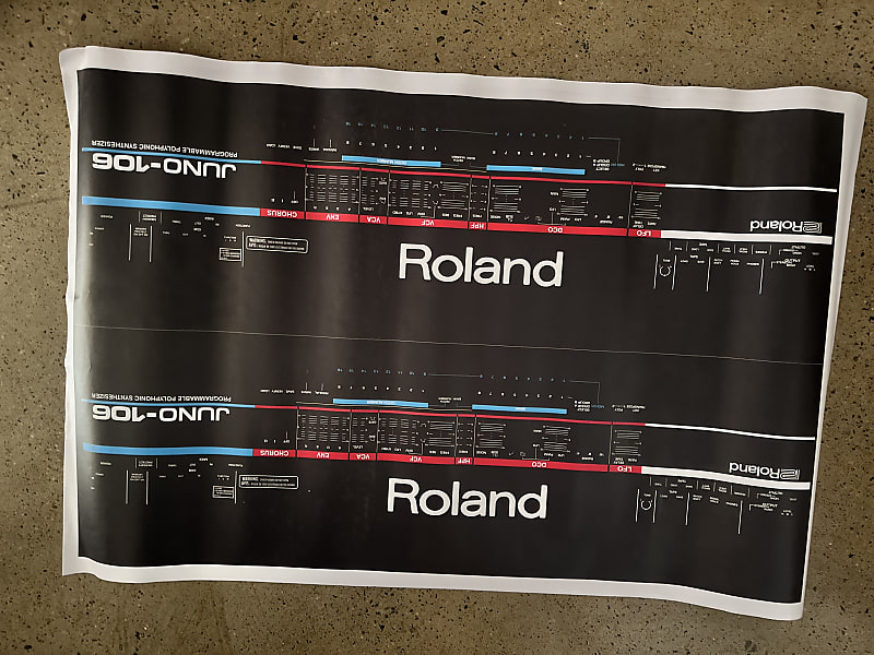 Roland Juno 106 1980s sticker x 2 | Reverb UK