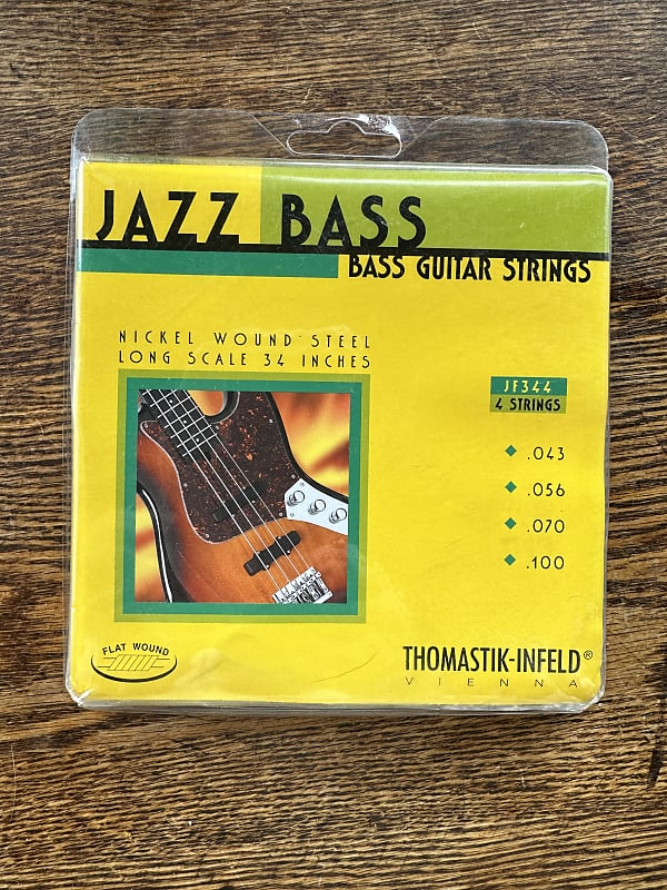 Thomastik-Infeld - Jazz Bass Nickel FLAT Wound Steel Strings | Reverb
