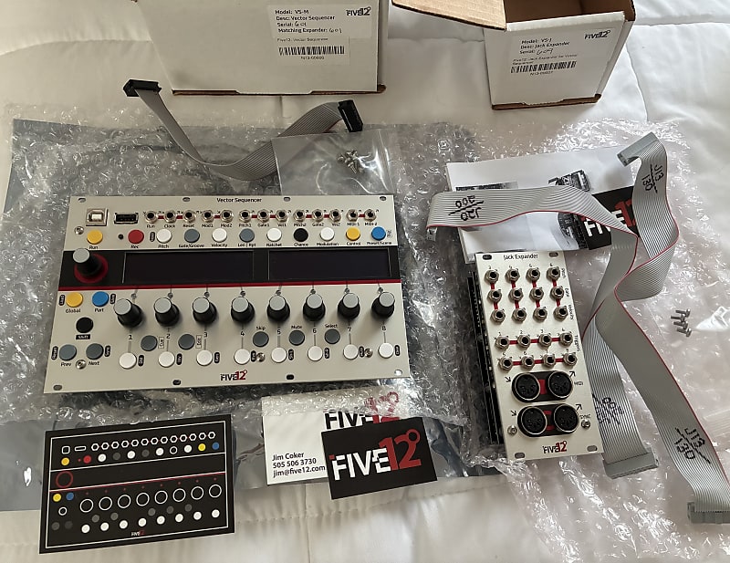Five12 Vector Sequencer MK1 + Jack Expander 2020 - Silver | Reverb