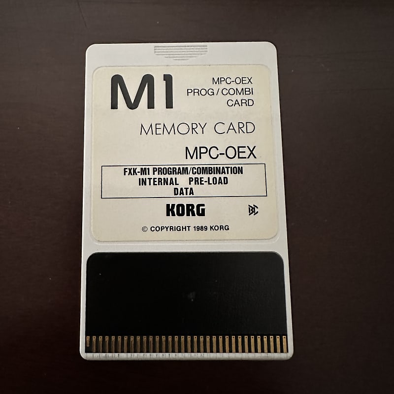 Korg MPC-0EX Factory PRE-LOAD Data Card 1989 | Reverb