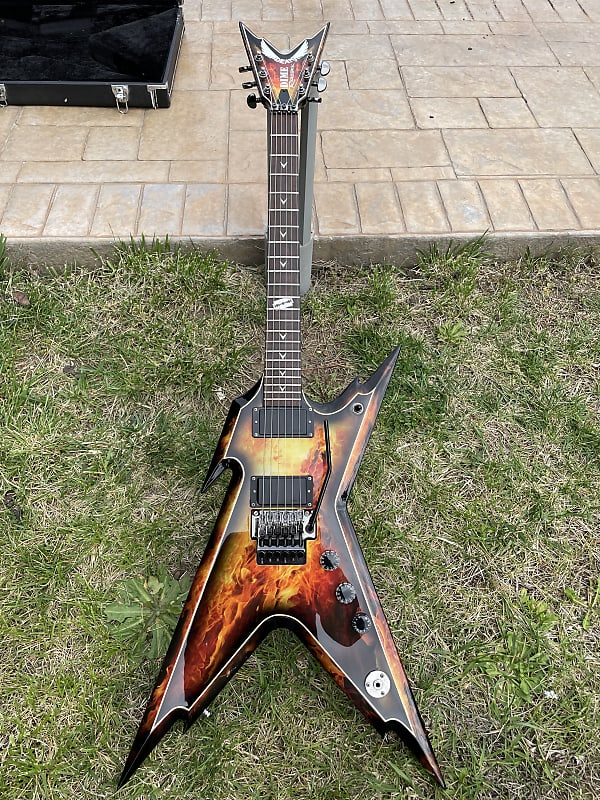 Dean Dime Razorback exlposion double set pickups Dimebag | Reverb