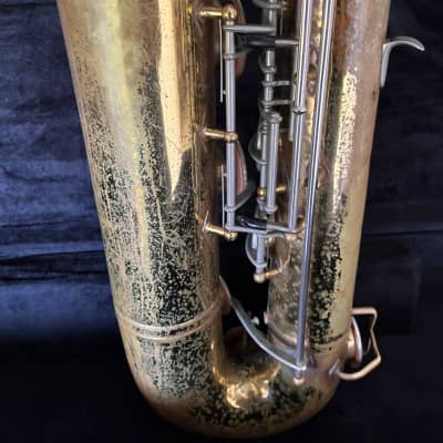 Bundy Baritone Saxophone mid 1960s - Aged Brass | Reverb