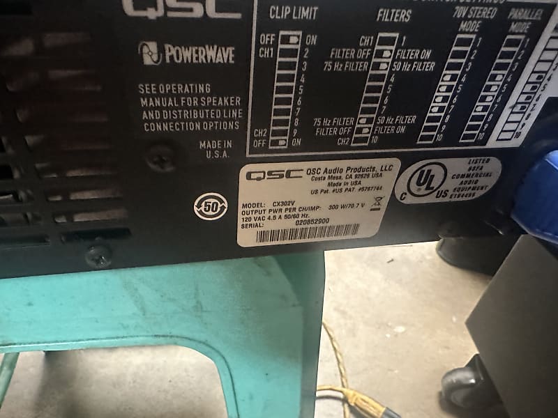 QSC CX-302V power amplifier | Reverb Australia