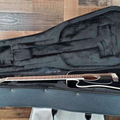 Takamine EF381DX Left-handed, 12-string, Black, Softcase, 909 | Reverb