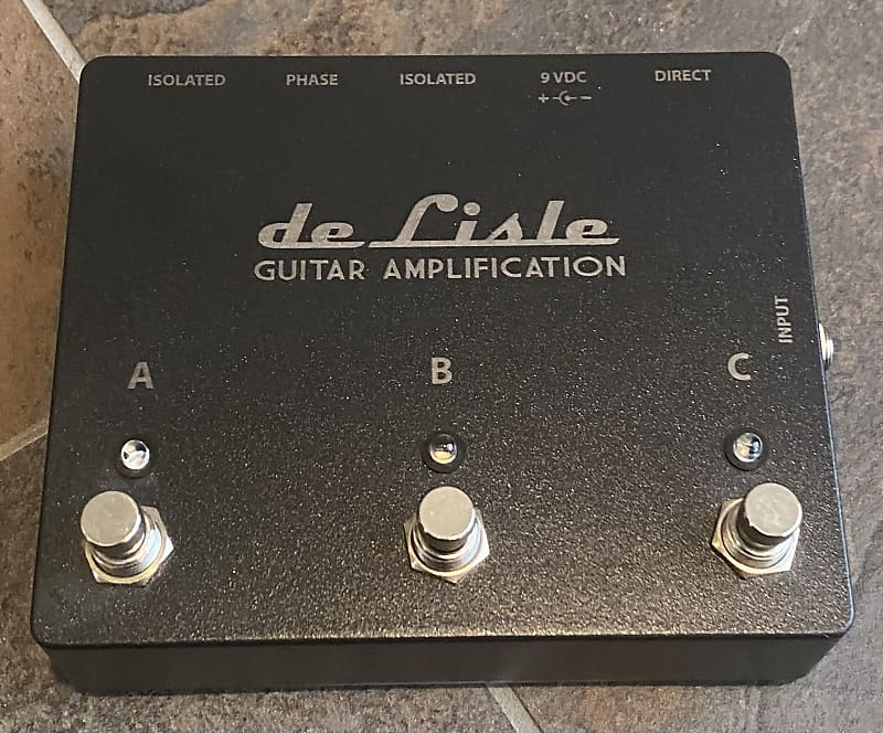de Lisle ABC Isolated Amp Selector Switch - BLACK | Reverb