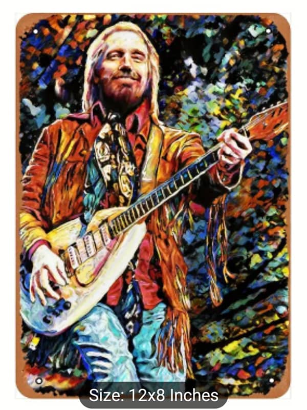 Tom Petty. Metal Tin Sign. 8"x12" Tom Petty | Reverb