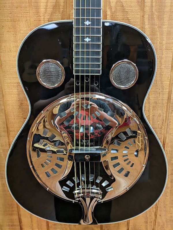 Rogue Classic Spider Resonator Black Roundneck | Reverb