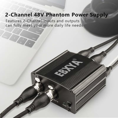 Phantom Power Supply, 2-Channel 48V Phantom Power With Usb | Reverb