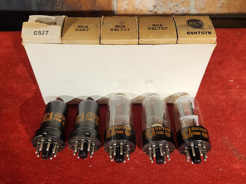 RCA Set of 5 Electron Tubes (6SJ7/6SK7/6SL7GT x2/6SN7GTB) w/ | Reverb