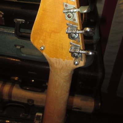 ~1965 Premier Multivox E-781 Scroll Guitar Brown Swirl | Reverb