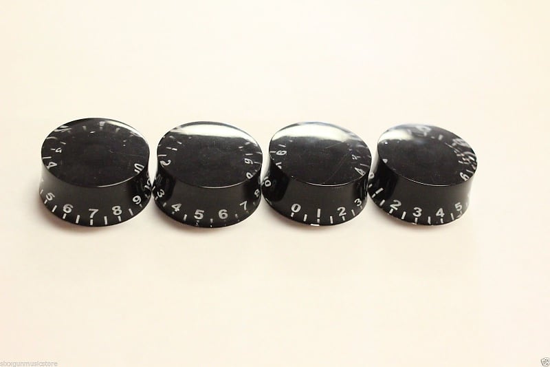 SGM Black Replacement Speed Knobs, fits Epiphone Les Paul | Reverb