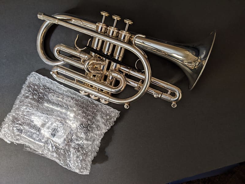 Getzen Eterna Cornet - Silver Plate | Reverb