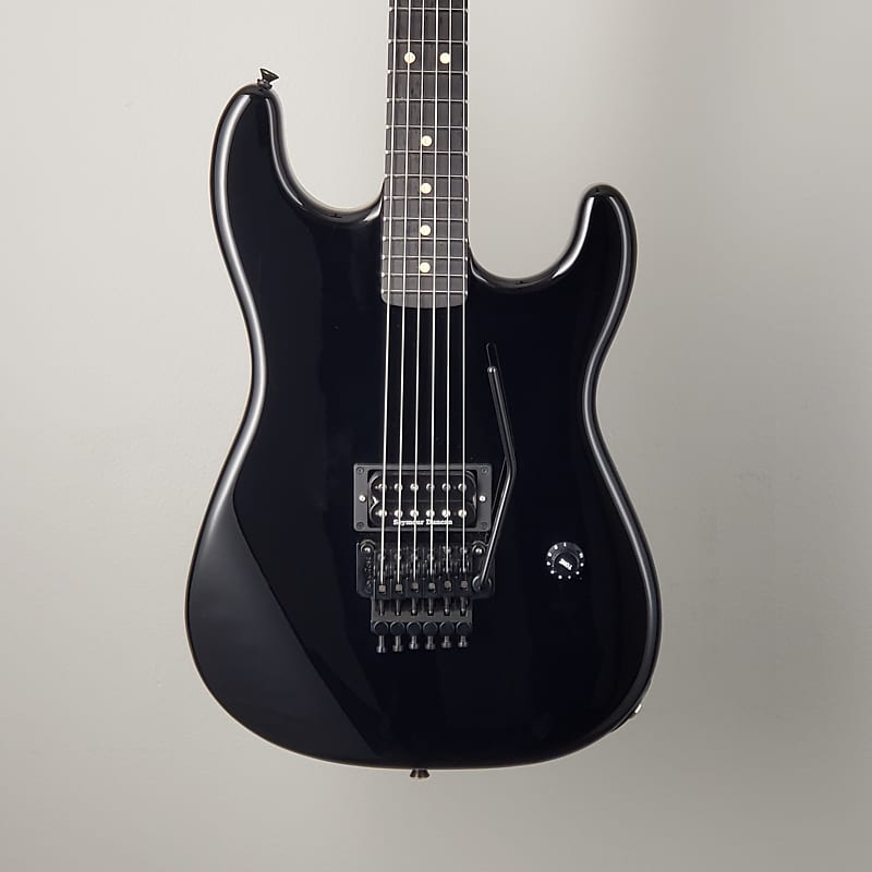 Warmoth Strat / Charvel - Custom - Black Ebony Neck - Black | Reverb