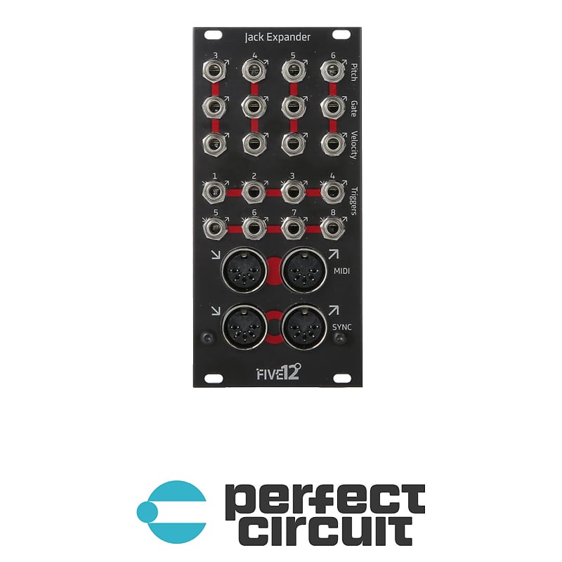 Five12 Jack Expander for Vector Sequencer (Black) [DEMO] | Reverb