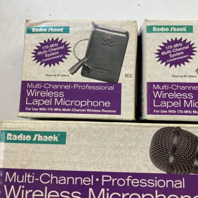 Vintage Radio Shack 170 MHz Wireless Microphones | Reverb