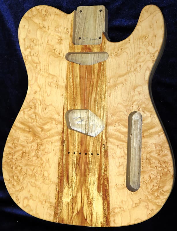 Bird's Eye and Spalted Maple Top \ Butternut Telecaster Tele | Reverb